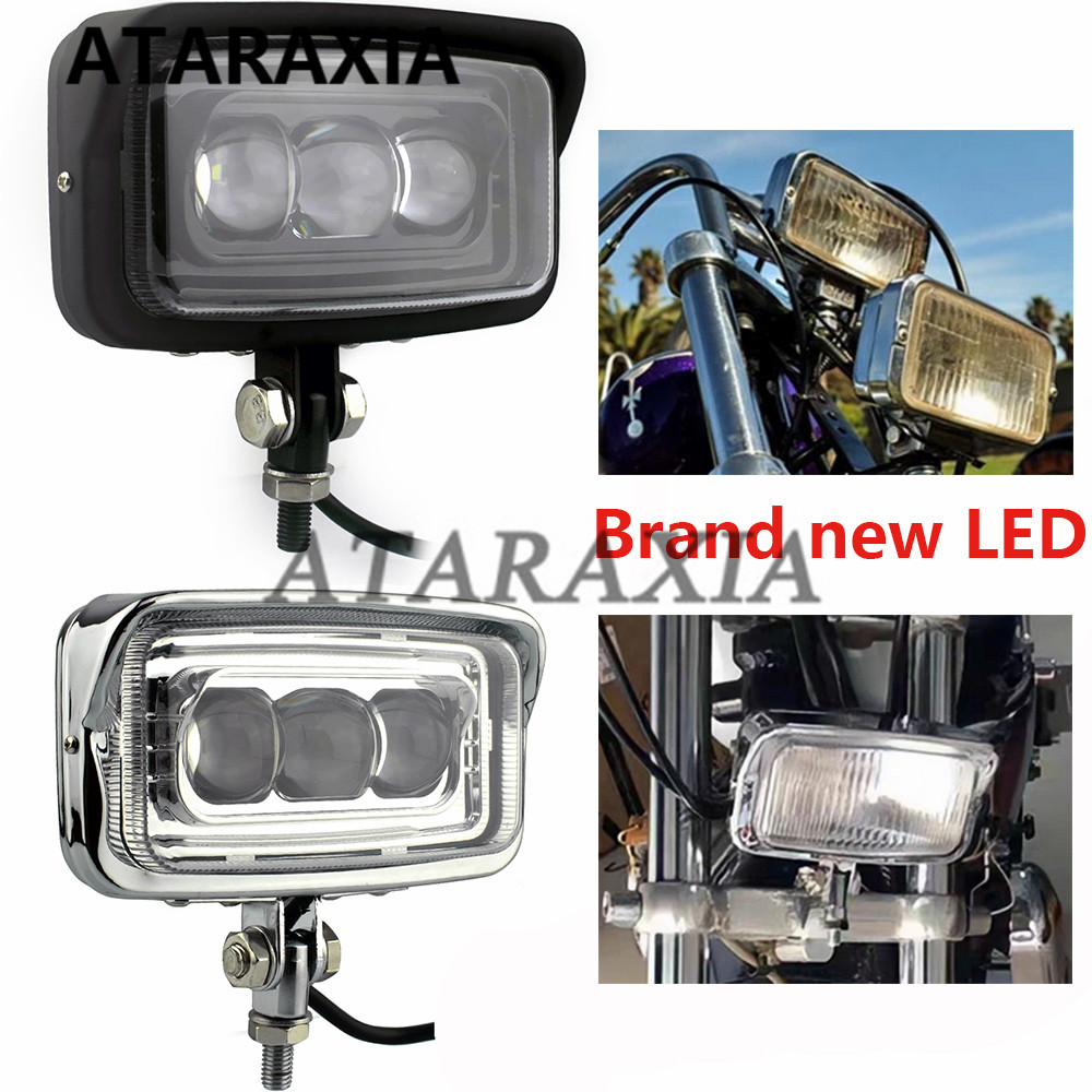 Jual Retro Vintage Motorcycle LED Headlights Head Light Headlamp For ...