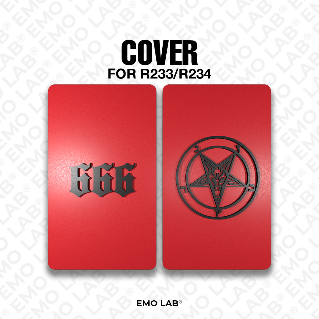 Jual GGG RED BLACK BACKDOOR 3D PRINT R233/R234 | Shopee Indonesia