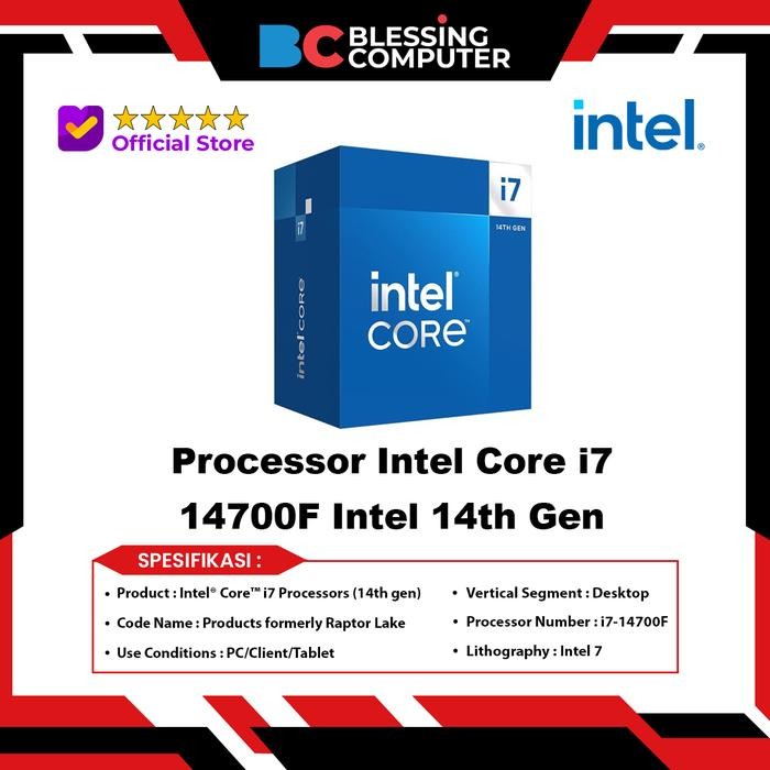 Jual Processor Intel Core i7 14700F Intel 14th Gen | Shopee Indonesia