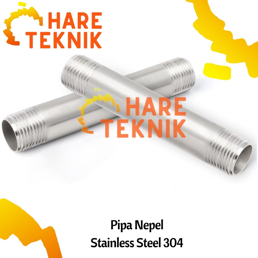 Jual Pipa Nepel 20 cm/ Pipe nipple Stainless steel 304 1/8" 20 CM ...