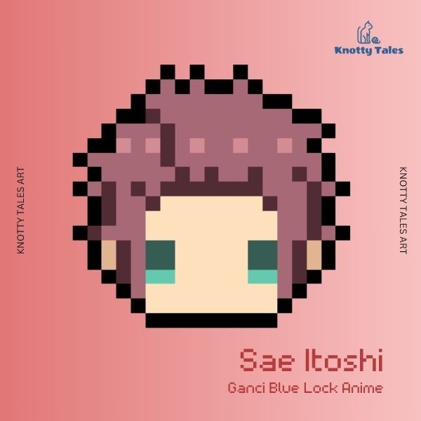 Jual Sae Itoshi Pin Button Blue Lock Merchandise Anime Pixel Handmade ...