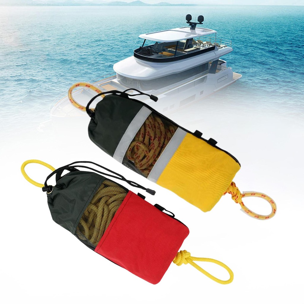 Jual IMPORT 15M Throw Bag with Rope Water Rescue Throw Bag for Kayak ...