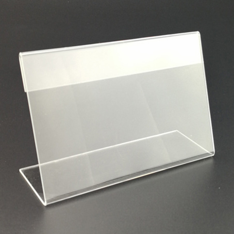 Jual 25Pcs Acrylic L-Shaped Label Stands 6x4cm Business Card ...