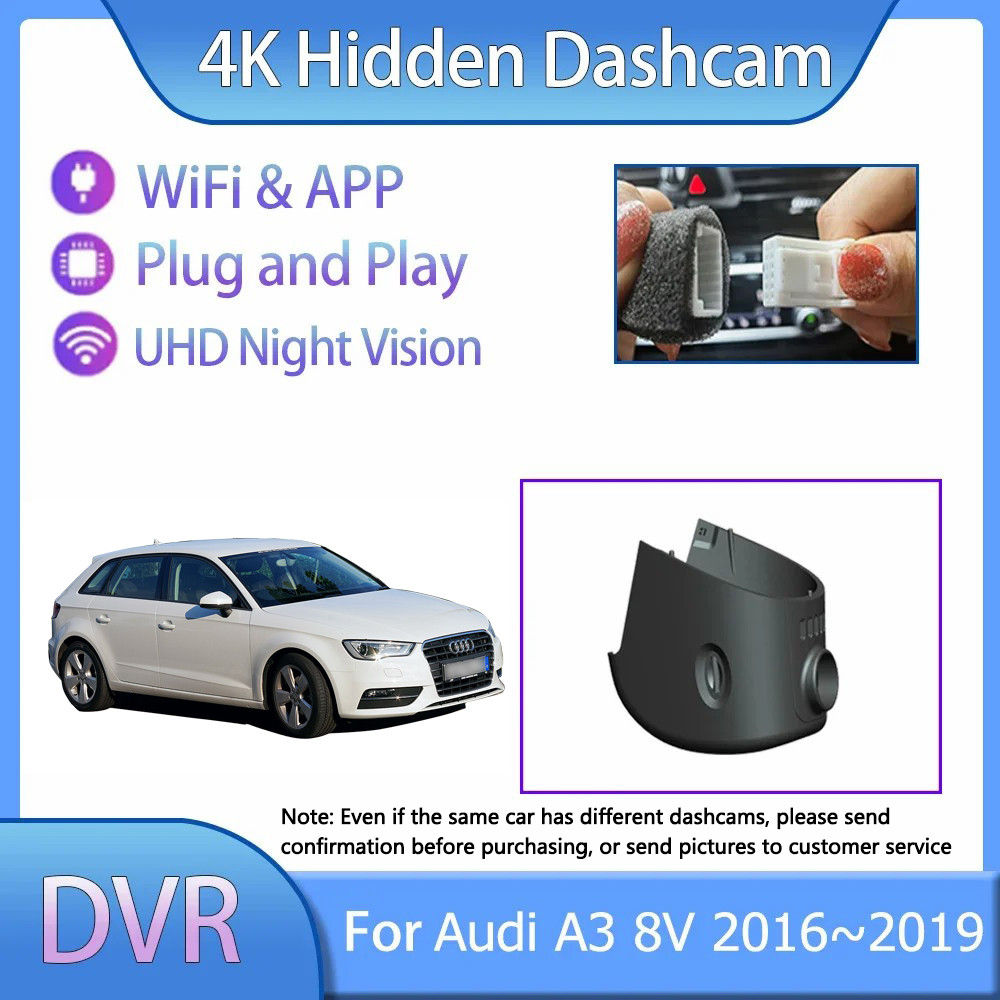 Jual 4K HD Night Vision For Audi A3 8V 2016 2017 2018 2019 3th Car Plug ...