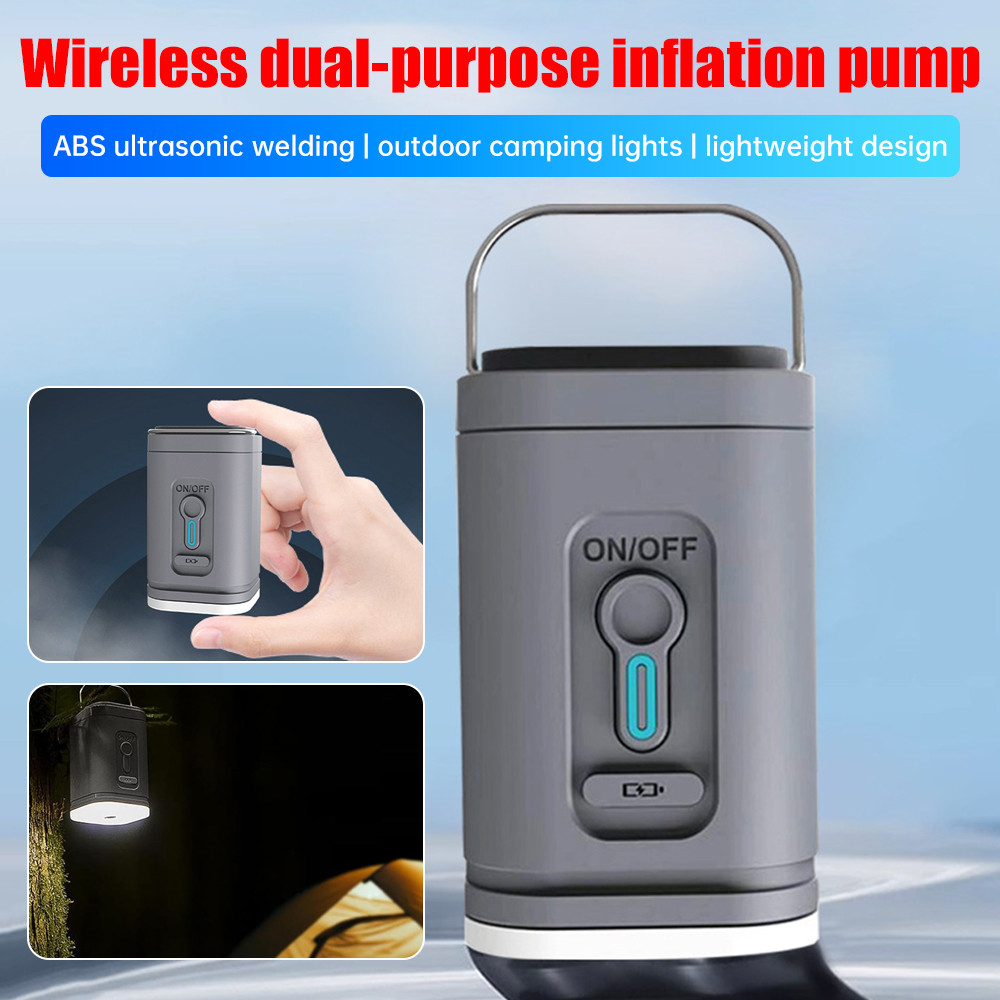 Jual New Electric Air Pump Wireless Compressor with Camping Light ...