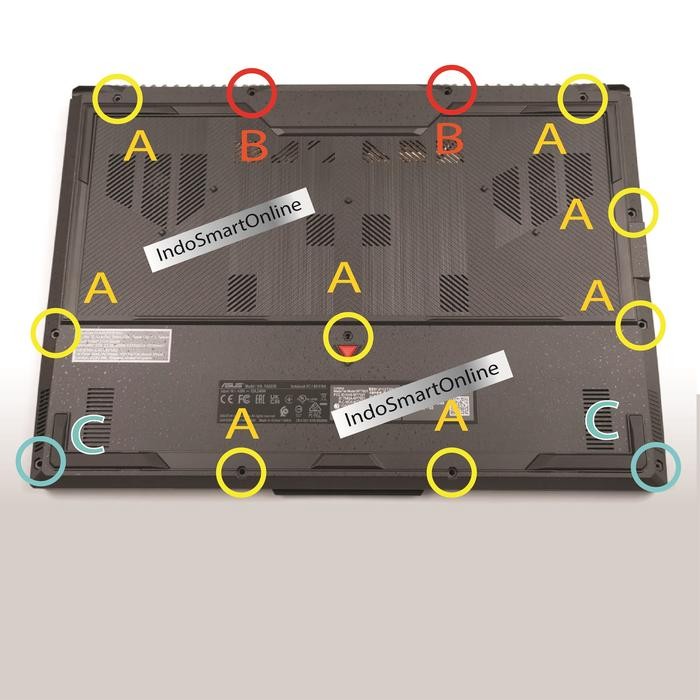 Jual Siap Kirim Baut Panjang Sekrup Casing Laptop Asus TUF F15 FX507 ...