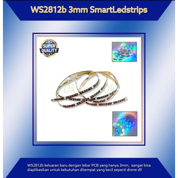 Jual WS2812B 2020 RGB Smartledstrip lebar PCB 3mm | Shopee Indonesia
