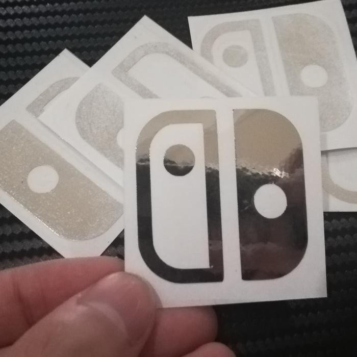 Jual NINTENDO SWITCH STICKER SKIN LOGO CHROME SILVER FOR CASE SKIN BODY ...