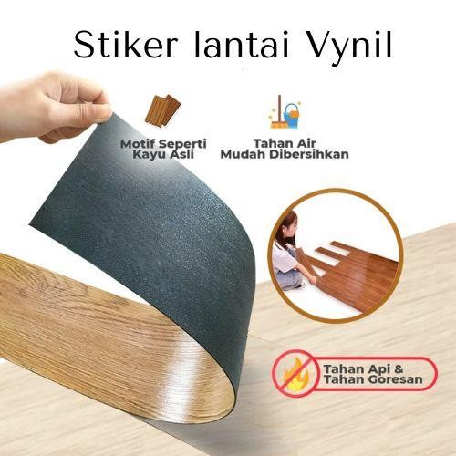 Jual Banting Harga 10 Pcs Stiker Lantai Vinyl Wallpaper Dinding Parket ...