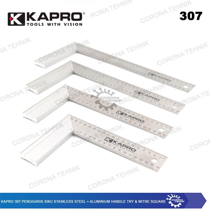 Jual Kapro 307 Penggaris Siku Stainless Steel + Aluminium Handle Try ...