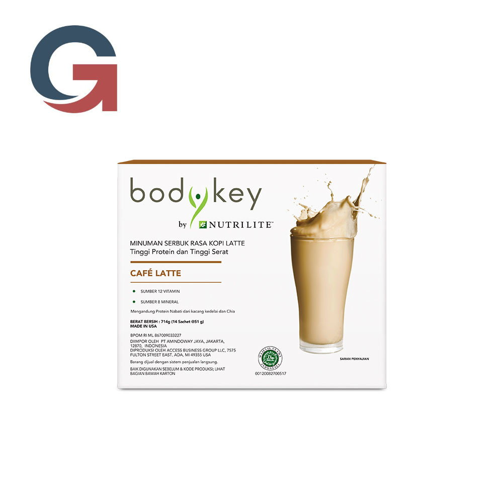 Jual Amway Nutrilite Bodykey Cafe Latte Kopi Original ready | Shopee ...