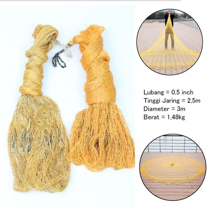 Jual PROMO JALA LEMPAR PERANGKAP IKAN JARING | Shopee Indonesia
