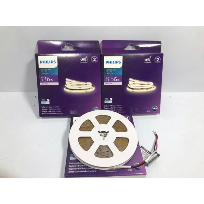 Jual Philips lampu led strip ls161 cob 8.5w 13 watt 5m 24v natural ...