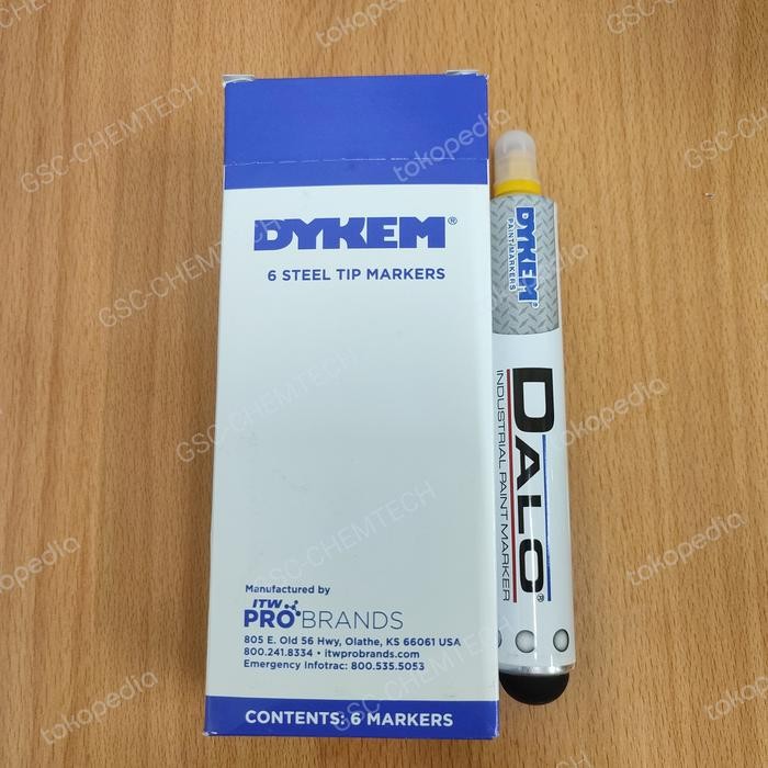 Jual Dykem Dalo Steel Marker Dykem Dalo Industtial Paint Marker (Kuning ...