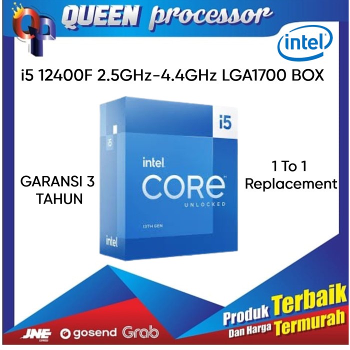Jual HARGA DISC - PROCESSOR INTEL CORE I5 12400F 4.40 GHz BOX SOCKET ...