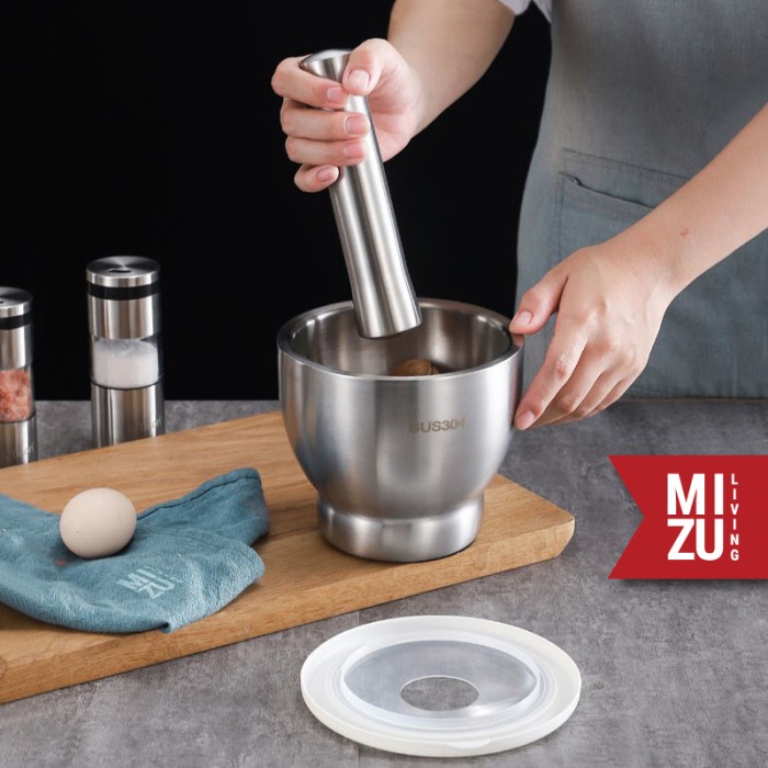 Jual TSUBUSU S MORTAR PESTLE ULEKAN COBEKAN TUMBUKAN OBAT STAINLESS ...
