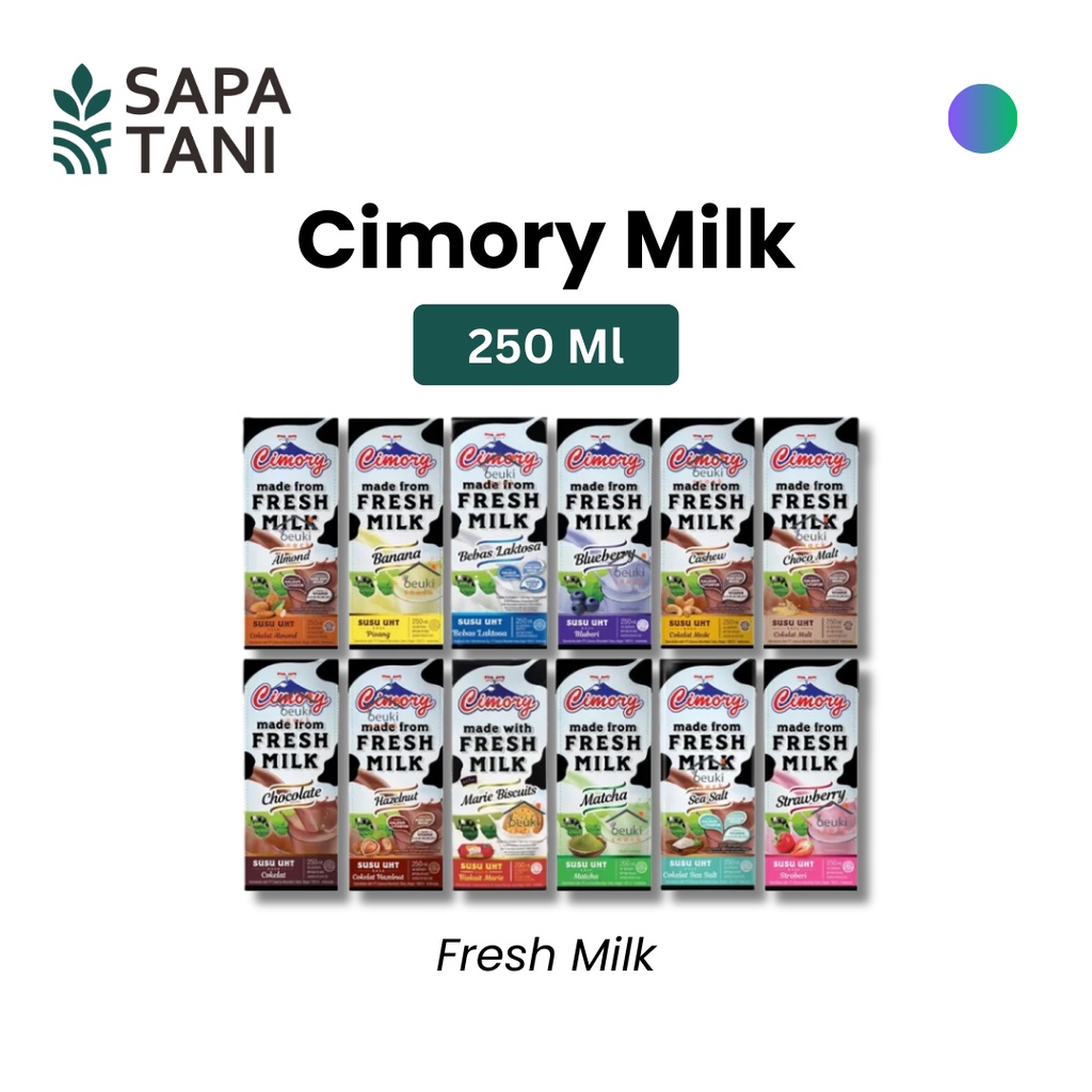Jual Cimory Milk 250 ml Sapatani Susu Murni Segar dan Lezat | Shopee ...