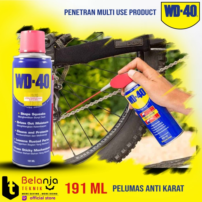Jual Wd-40 Pelumas Anti Karat 191 Ml Wd40 191Ml Penetran Multi Use Product | Shopee Indonesia