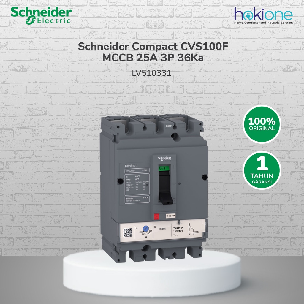Jual Schneider Electric EasyPact CVS100F MCCB TM25D 3P 25A 36kA - LV510331 | Shopee Indonesia
