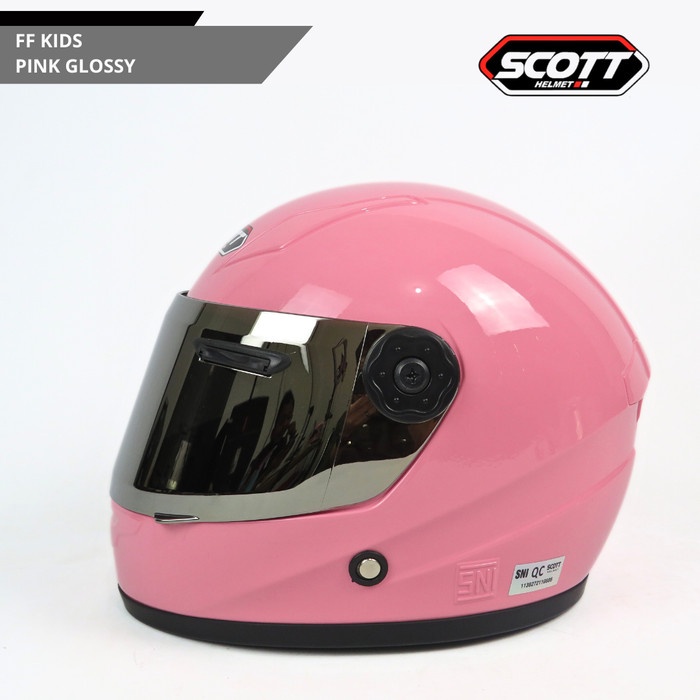 Jual Helm Scott Ff Kids / Pink Glossy / All Size / Helm Anak Full Face ...