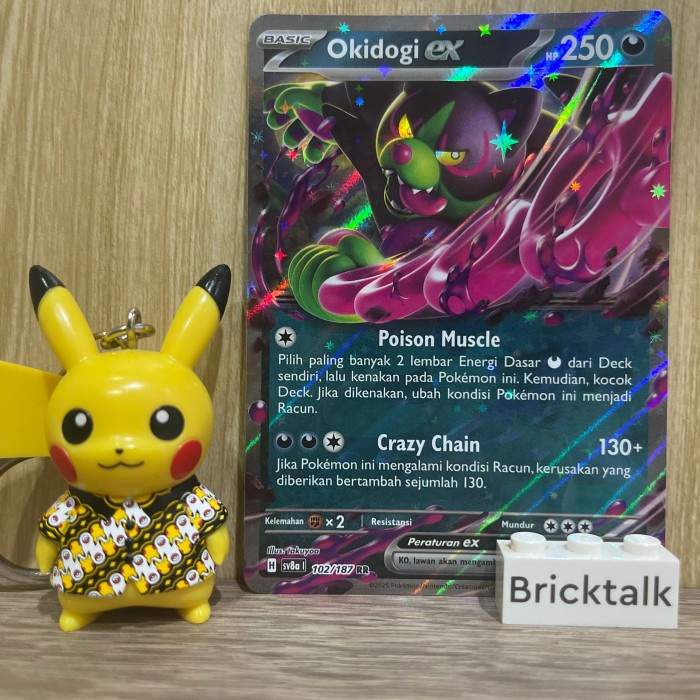 Jual (BRI) Kartu Pokemon TCG sv8a Okidogi ex RR 102/187 Trading Card ...