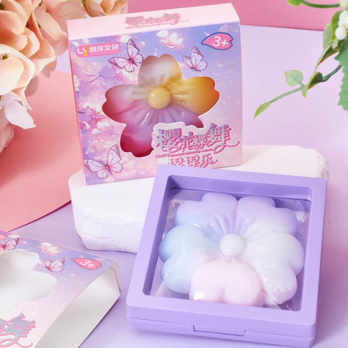 Jual TABA SQUISHY PRETTY SAKURA FLOWER WITH BOX MAINAN SENSORIK MOTORIK ...