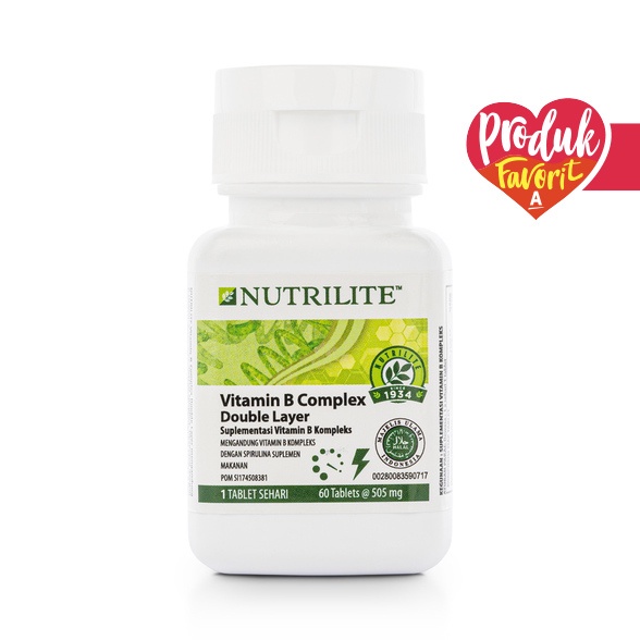 Jual Nutrilite Vitamin B Complex Double Layer/AMWAY ORIGINAL | Shopee ...