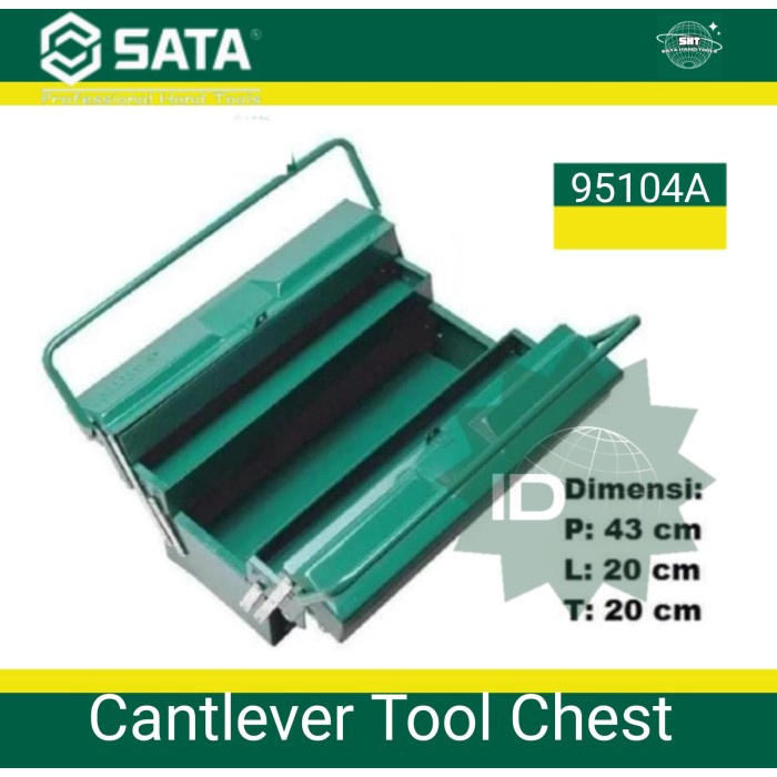 Jual Sata Tool Box 95104A 5 Cantlever Tool Chest | Shopee Indonesia