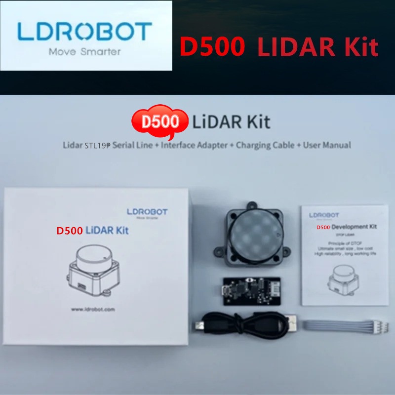 Jual EYE LDROBOT D500 Lidar Kit DTOF outdoor robot SLAM Navigation Scanning Laser Radar Sensor ...