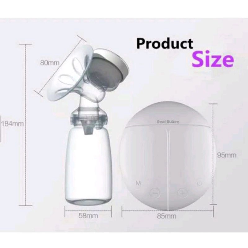 Jual Trending Saat Ini !!! Pompa Asi Elektrik Real Bubee / Breast Pump ...