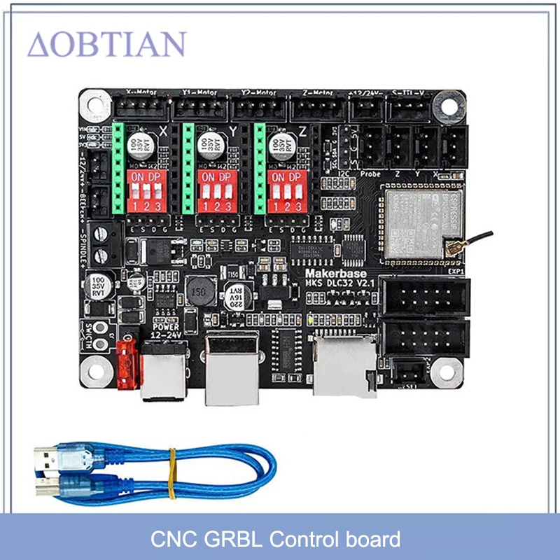 Jual KYOMA Grbl 32 bit CNC Shield Controller ESP32 WIFI MKS DLC32 V2.1 Offline Control Board ...