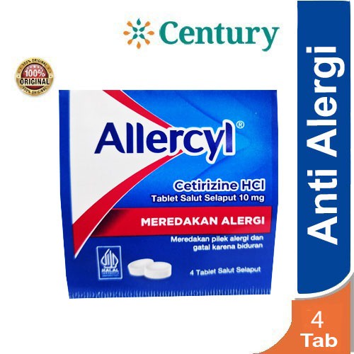Jual ALLERCYL STRIP 4 TABLET / ALERGI | Shopee Indonesia