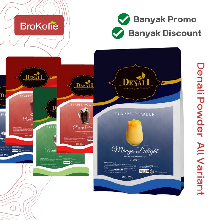 Jual Denali powder All Variant Redvelvet Cocoa Signature Matcha Taro ...