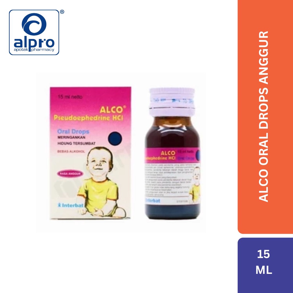 Jual Alco Drops 15 Ml / Meringankan Hidung Tersumbat | Shopee Indonesia