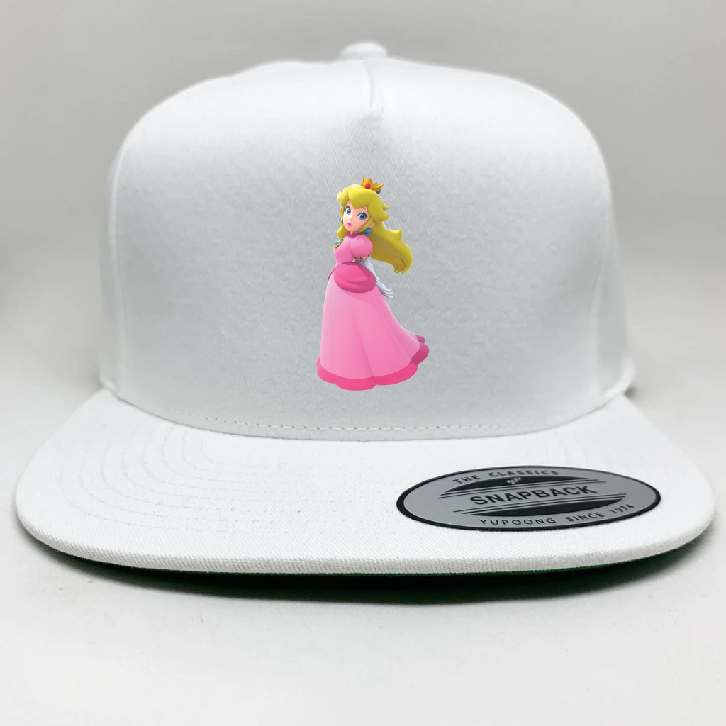Jual Topi Snapback Princess Peach Super Mario Kart World Gaming ...
