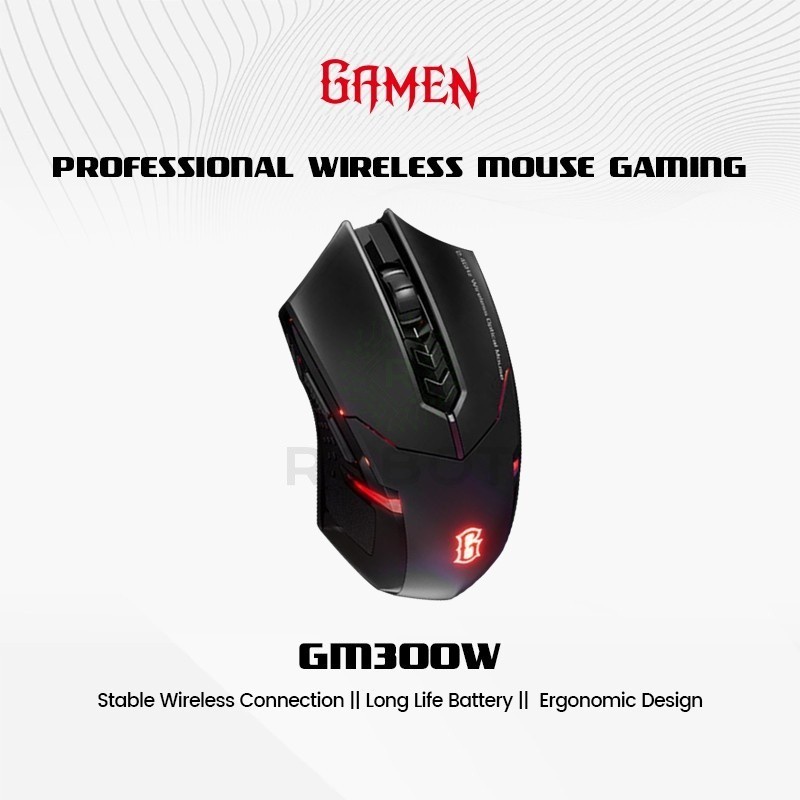 Jual GAMEN Precision Gaming Mouse 7200 DPI GM300 6 Macro Buttons ...