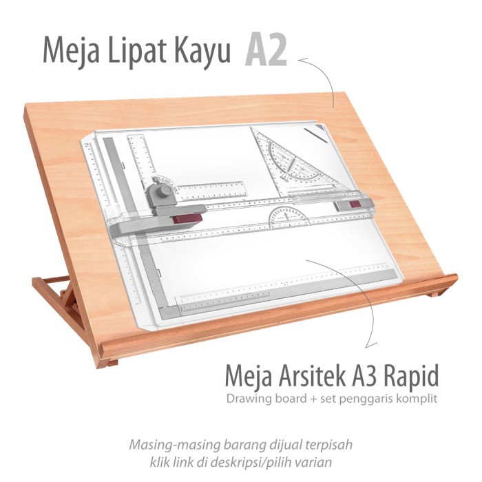 Jual MEJA GAMBAR ARSITEK A3 RAPID, DRAFT, INTERIOR | Shopee Indonesia