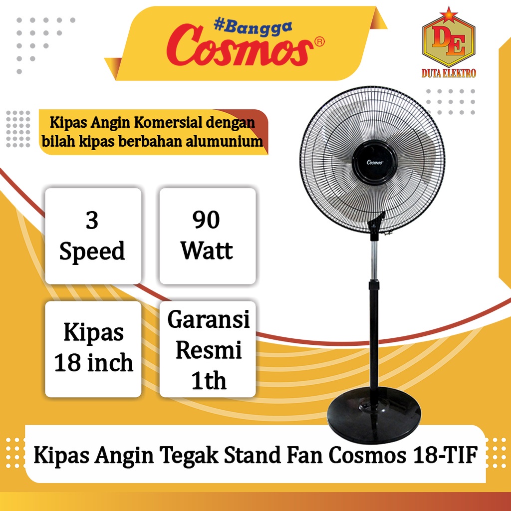 Jual Kipas Angin Tegak Cosmos 18 TIF Stand Fan | Shopee Indonesia