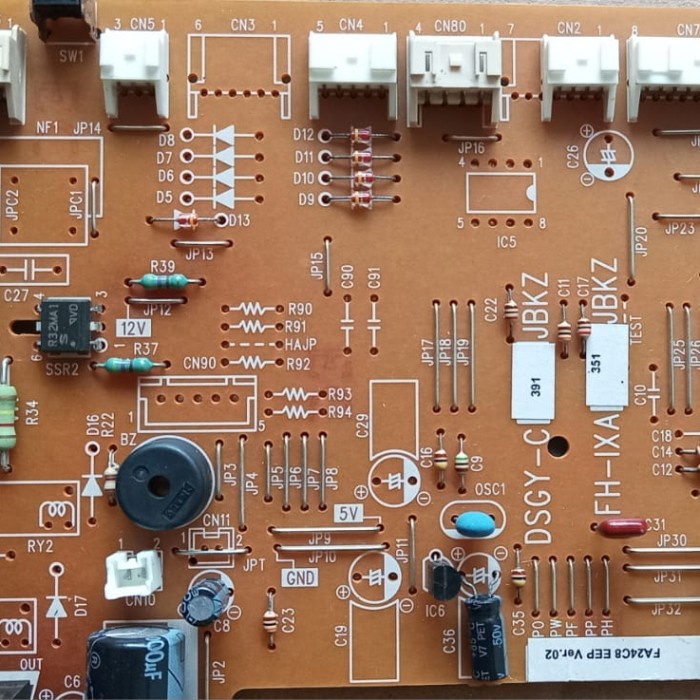 Jual PCB Modul AC Sharp 1/2 3/4 1 1.5 PK DSGY-C391JBKZ Original Cabutan ...