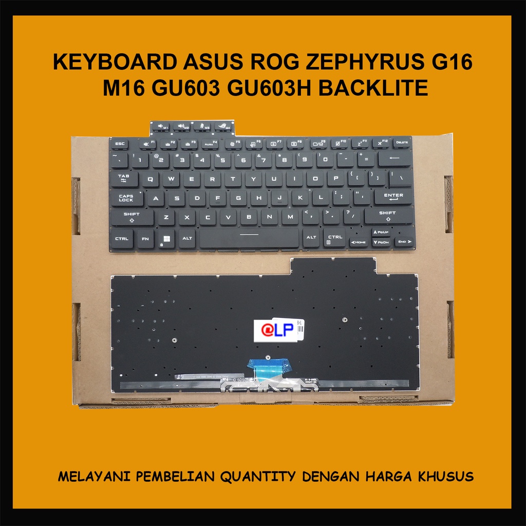 Jual Keyboard Asus Rog Zephyrus g16 m16 gu603 gu603h Backlight | Shopee ...