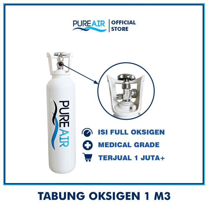 Jual Ready Tabung Oksigen / Tabung Oxygen Tabung O2 - 1M3 (isi oksigen) | Shopee Indonesia