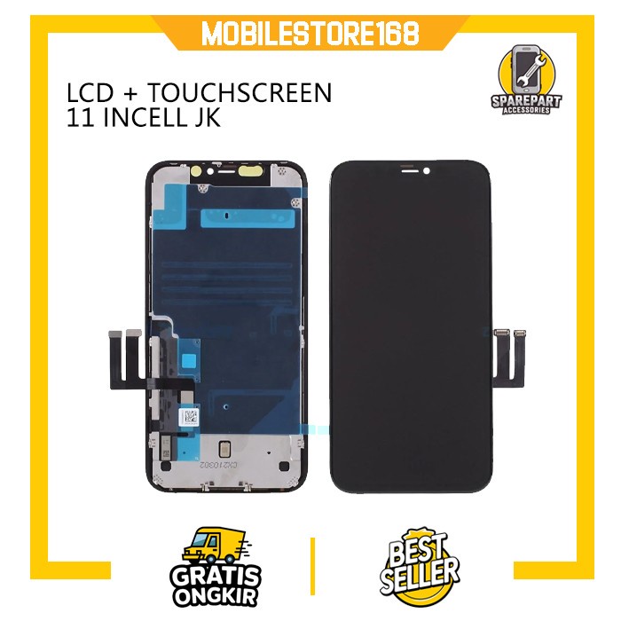 Jual LCD +TOUCHSCREEN iPHONE 11 Merk JK ( Incell ) BISA PINDAH CHIP ...