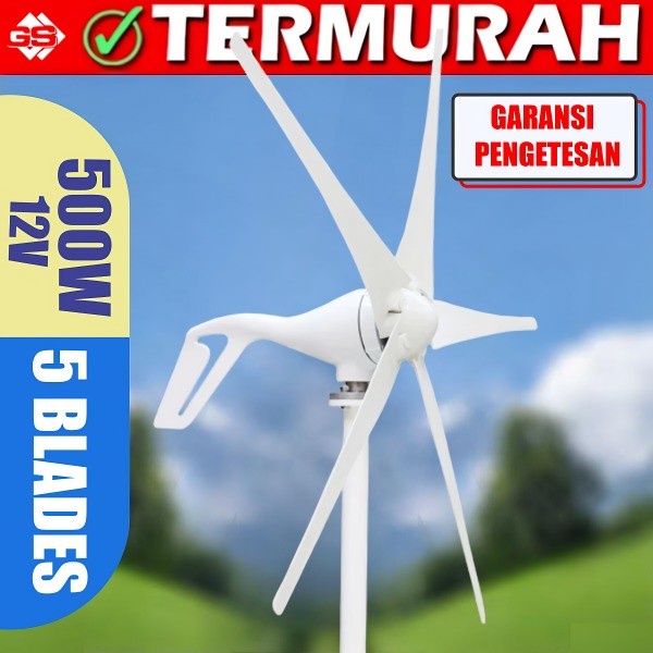 Jual Turbin Angin / Wind Turbine 500W + Controller / Wind turbine ...