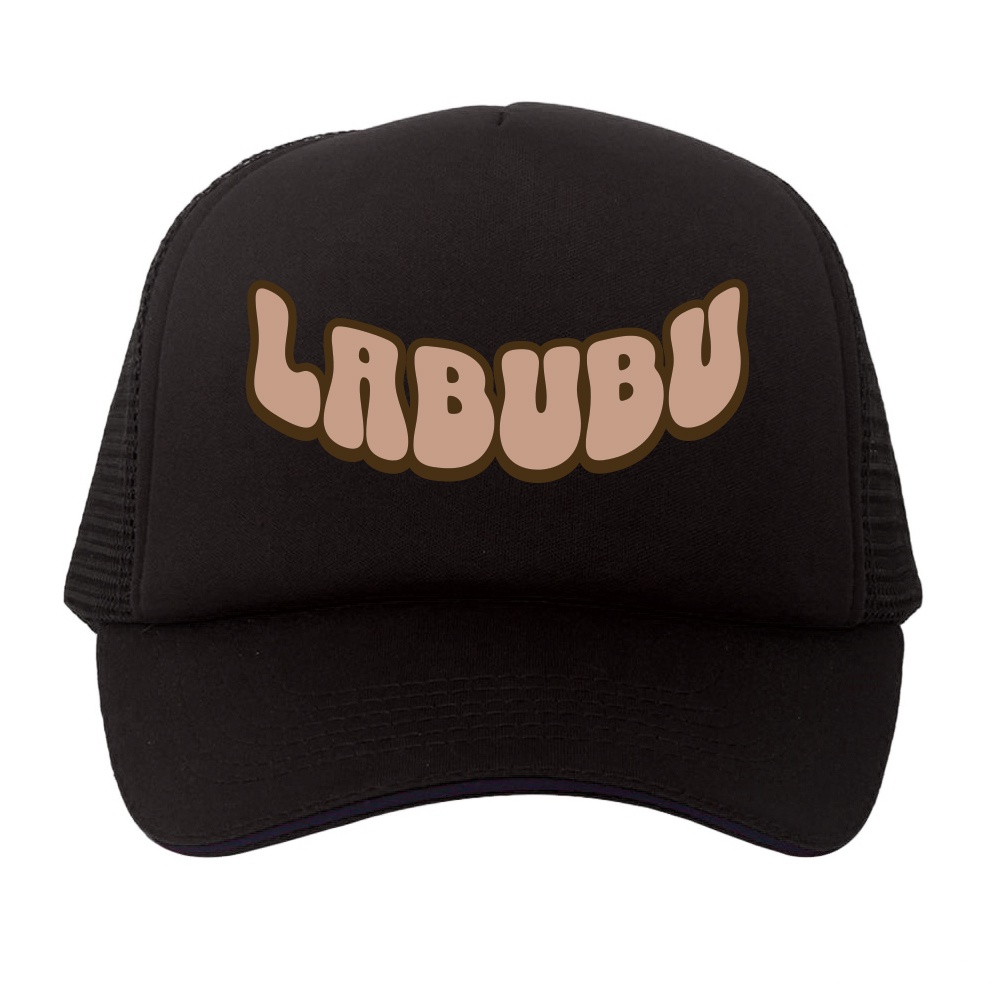Jual Topi Trucker Labubu Logo the monsters duoduo brown Toffee Candy ...
