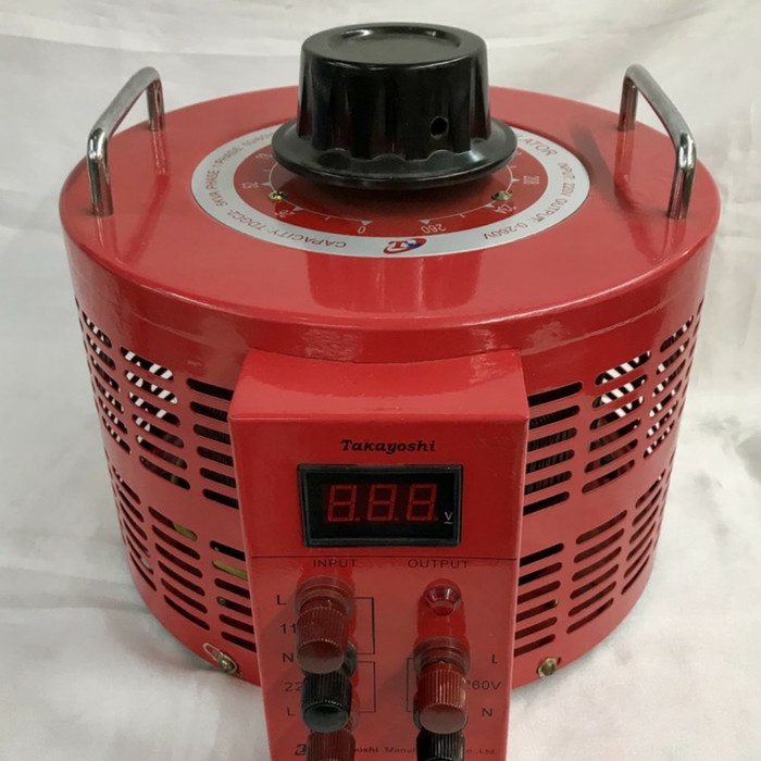 Jual Slide Regulator Takayoshi 5000watt TDGc2 5KVA-1phase Kode 161 ...