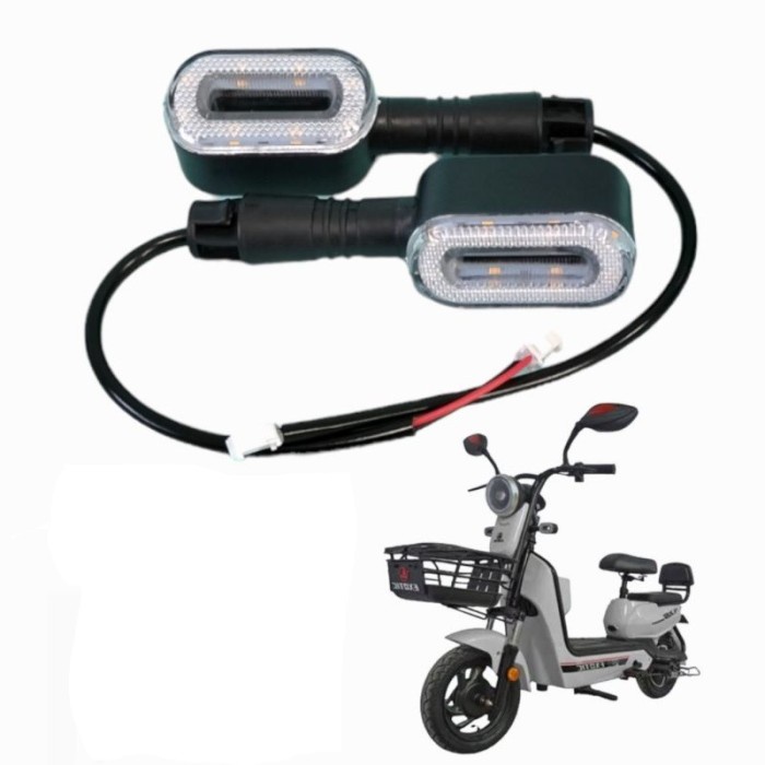 Jual 1 Pasang 36V-48V Lampu Sein Sepeda Listrik Lampu Sen Universal ...