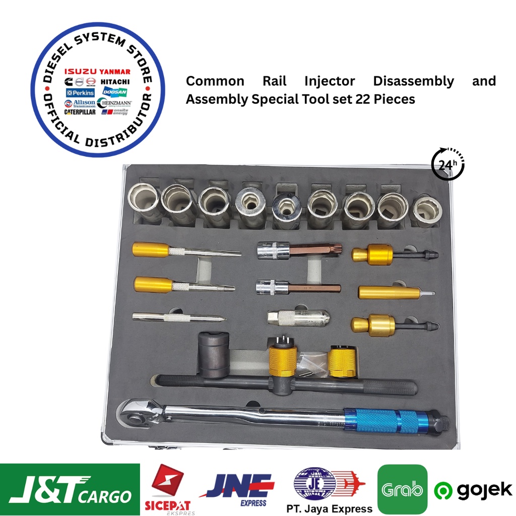 Jual [Isi 22] Kunci Injector SST Tool Common Rail Injector Disassembly ...