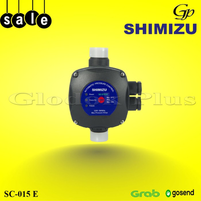Jual shimizu sc 015 e automatic pressure control 015e otomatis pompa air sc015 sc015e | Shopee ...