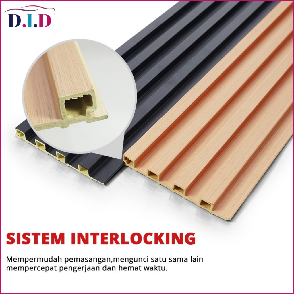 Jual Crown Star - WPC Panel 3D 145 cm x 15 cm x 18 mm Premium Wood ...