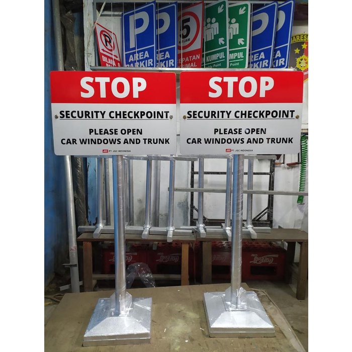 Jual PREORDER MOVEABLE SIGN TIANG KOTAK 120 CM atau 150 CM - RAMBU 40 X ...